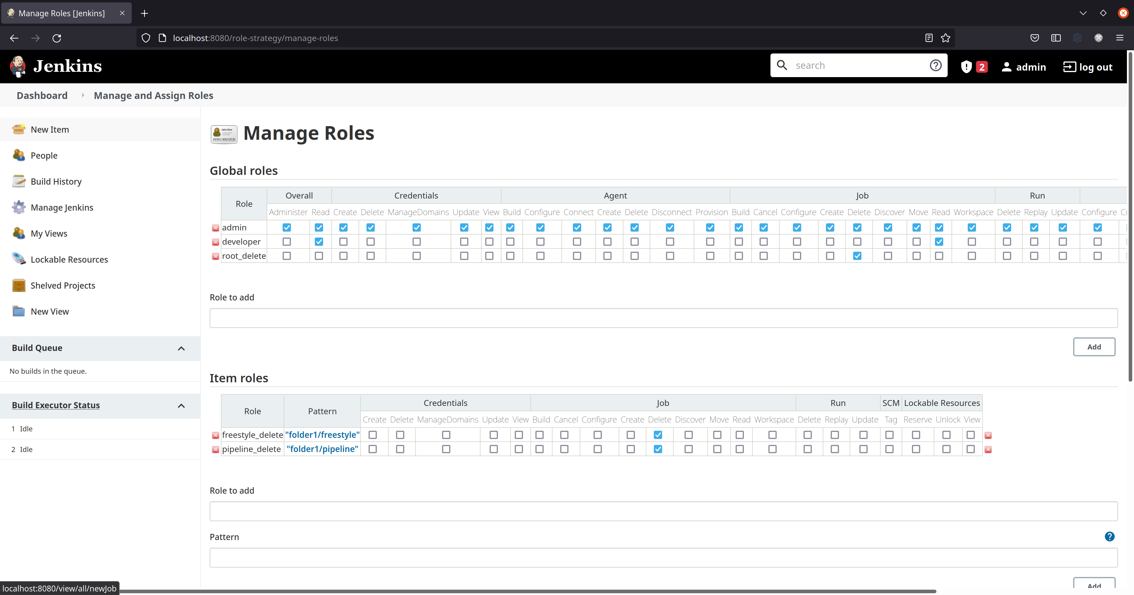 [JENKINS-66382] Job - Delete permission at Jenkins root level is needed ...